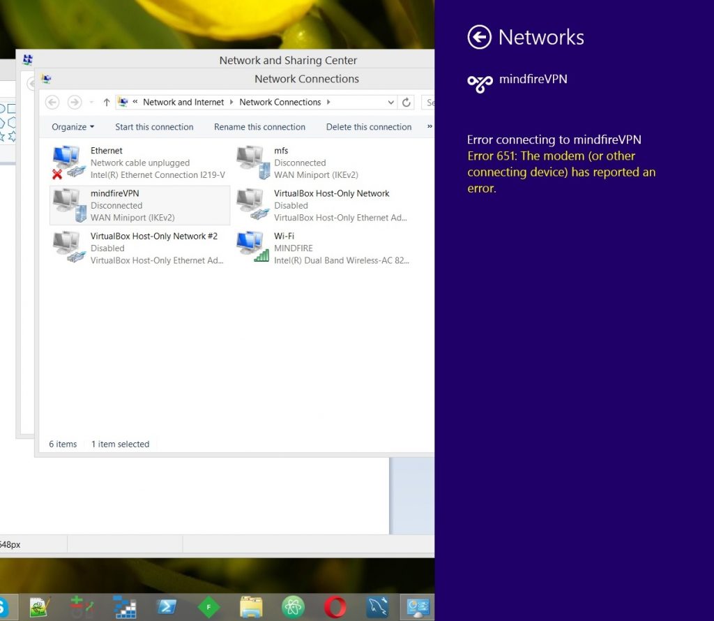 Error connecting to vpn Error 651 The modem or other connecting device ... Error connecting to vpn Error 651 The modem or other connecting device ...